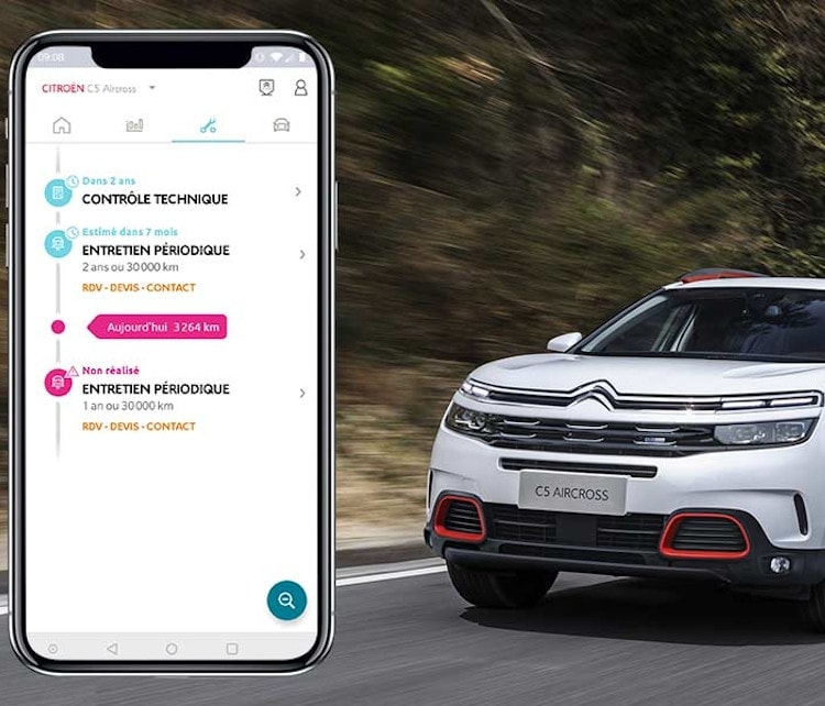 MyCitroën, application pour rester connecter à votre voiture